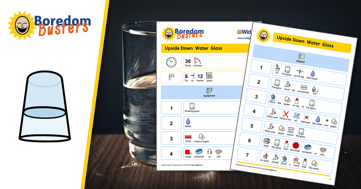 Upside Down Water Glass Experiment | Widgit