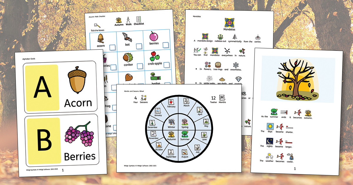 Widgit Symbol Resources | Autumn Pack