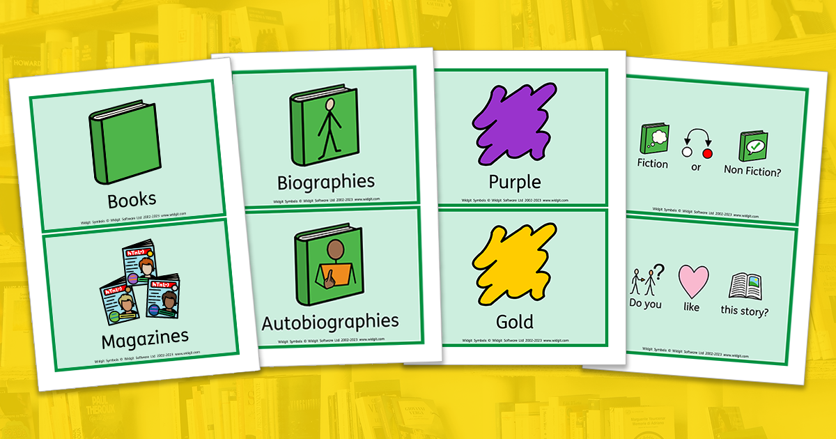 Book Corner Labels | Widgit