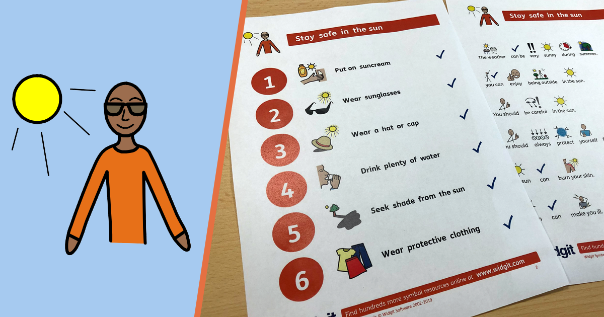 Staying Safe In The Sun | Widgit