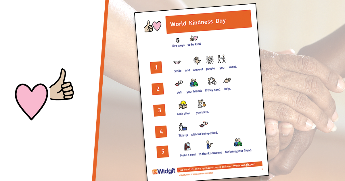 World Kindness Day Poster | Widgit