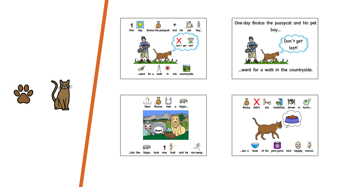 Widgit Symbol Resources | Brutus The Cat